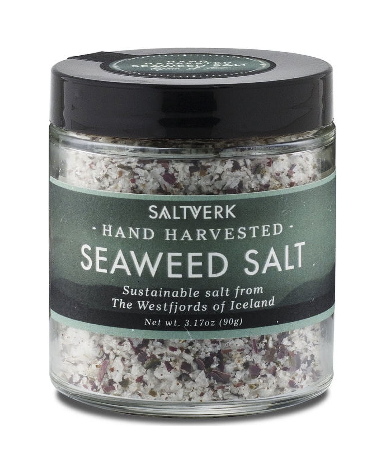 Saltverk Seaweed Salt, 3.17oz of Handcrafted Icelandic Sea Salt ...