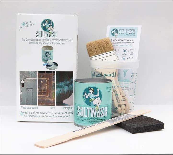 Saltwash Weathered Faux Effects Kits - Made in USA - Made with Sea Salt ...