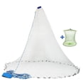 Saltwater Fishing Cast Net for Bait Trap Fish 3ft/4ft/5ft/6ft/7ft/8ft ...
