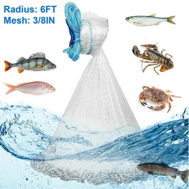 Professional Casting Net Saltwater Throw Cast Net Fishing Cast Net 3 ...