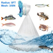 Weloille Fishing Gill Net, Copper Cast Net with Luminous Beads for ...