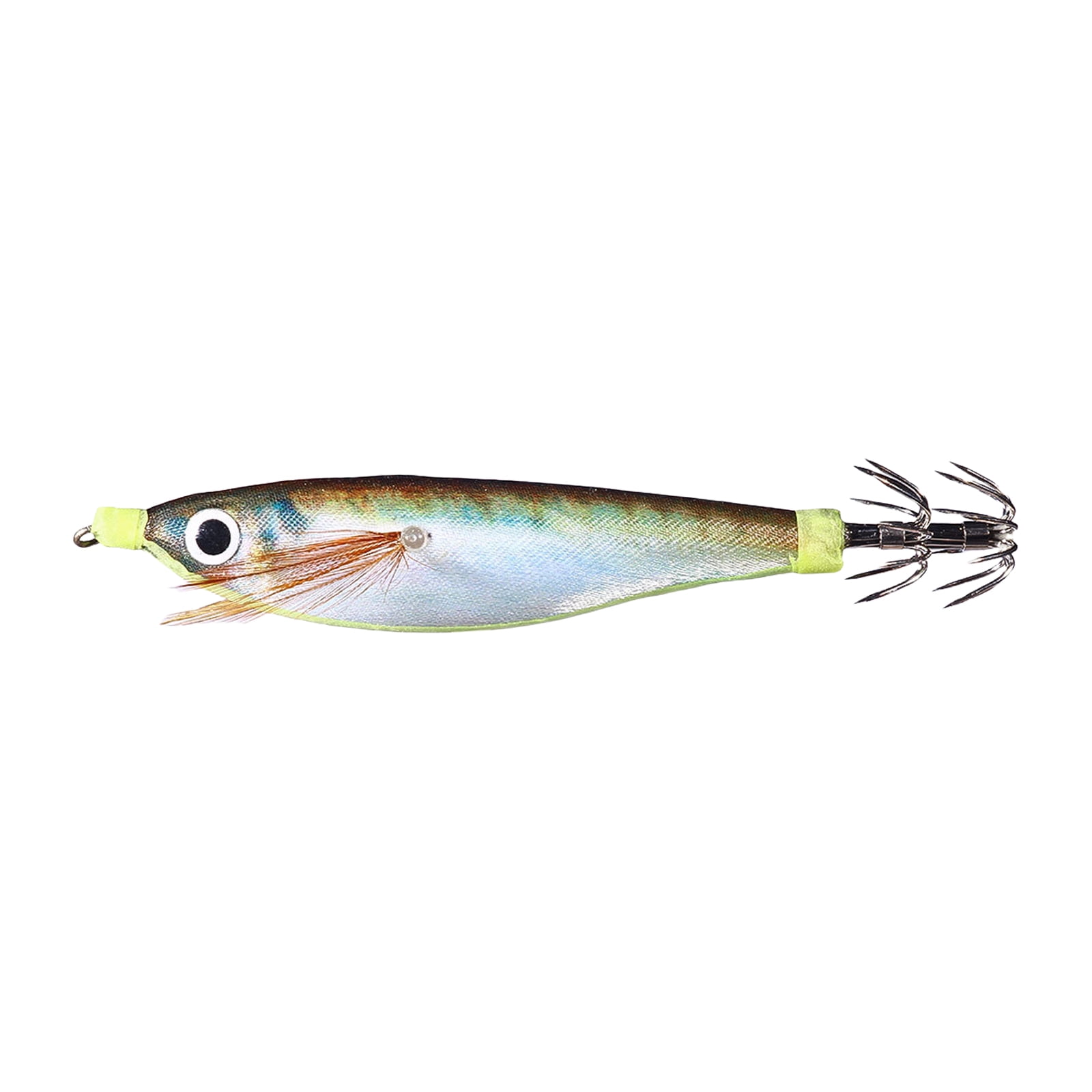 Saltwater Freshwater Angling Shrimp Cuttlefish Jigs Hook Lures Round ...