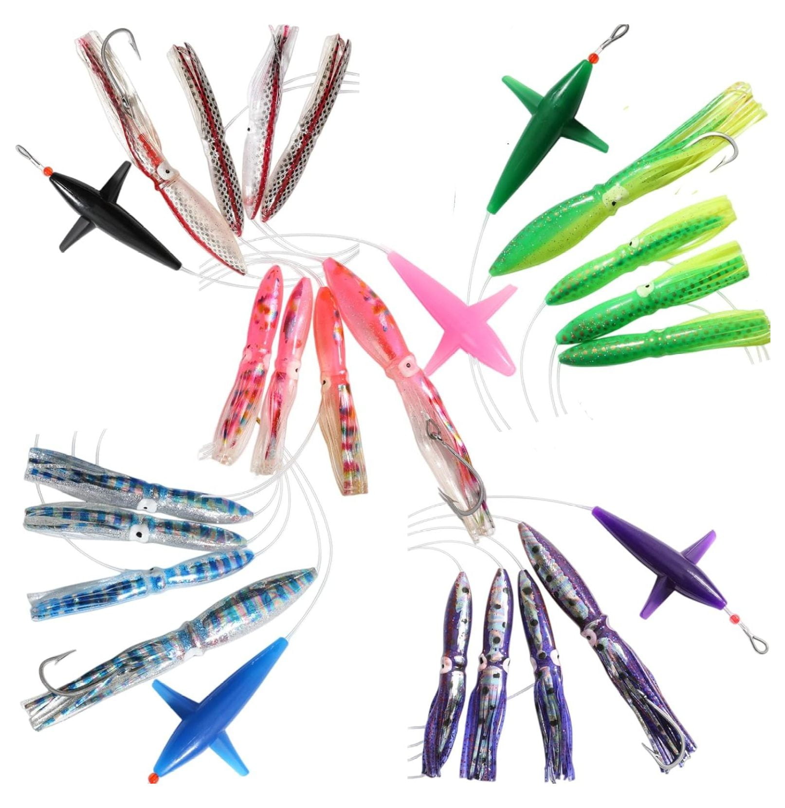 Saltwater Squid Trolling Lure for Marlin Tuna Mahi Dolphin Durado Wahoo ...