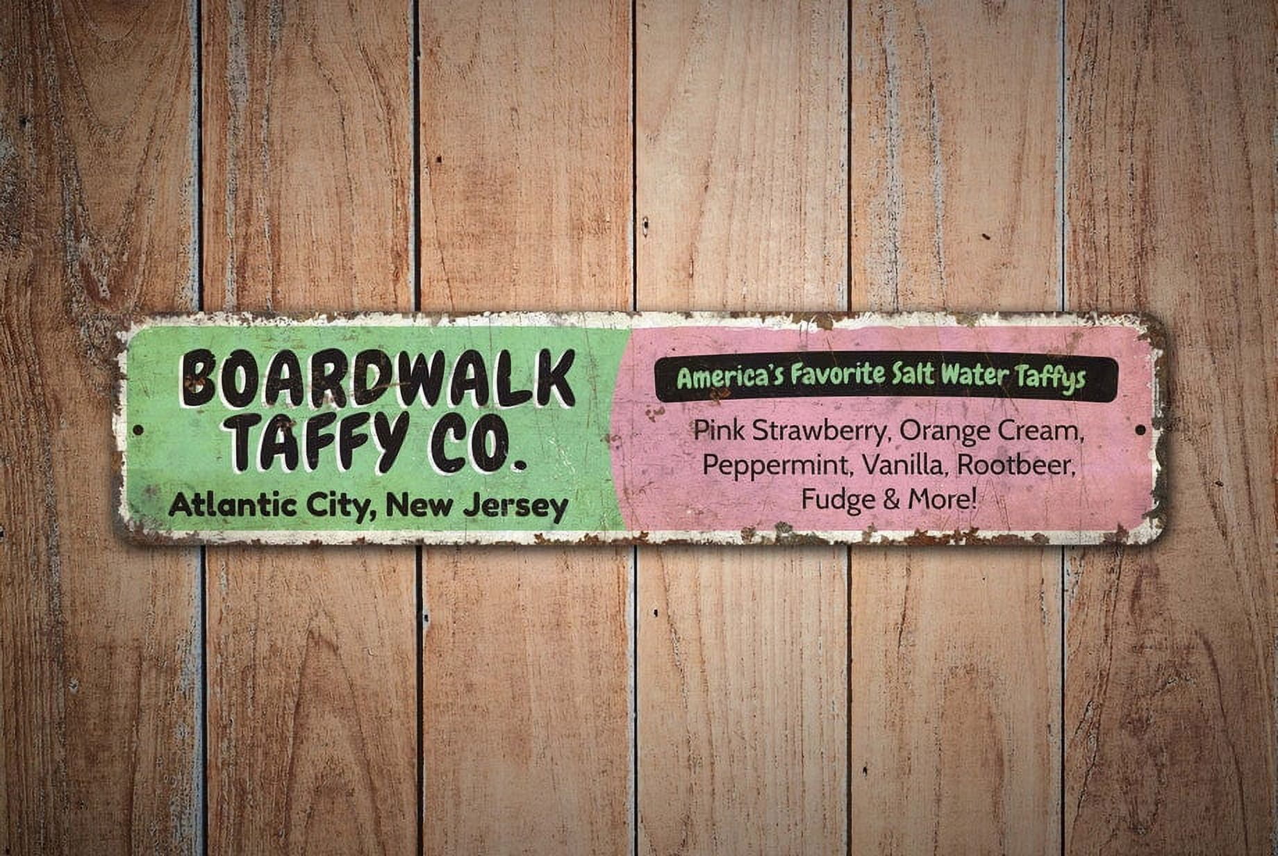 Saltwater Taffy Decor Salt Water Taffy Saltwater Taffy Sign Vintage ...