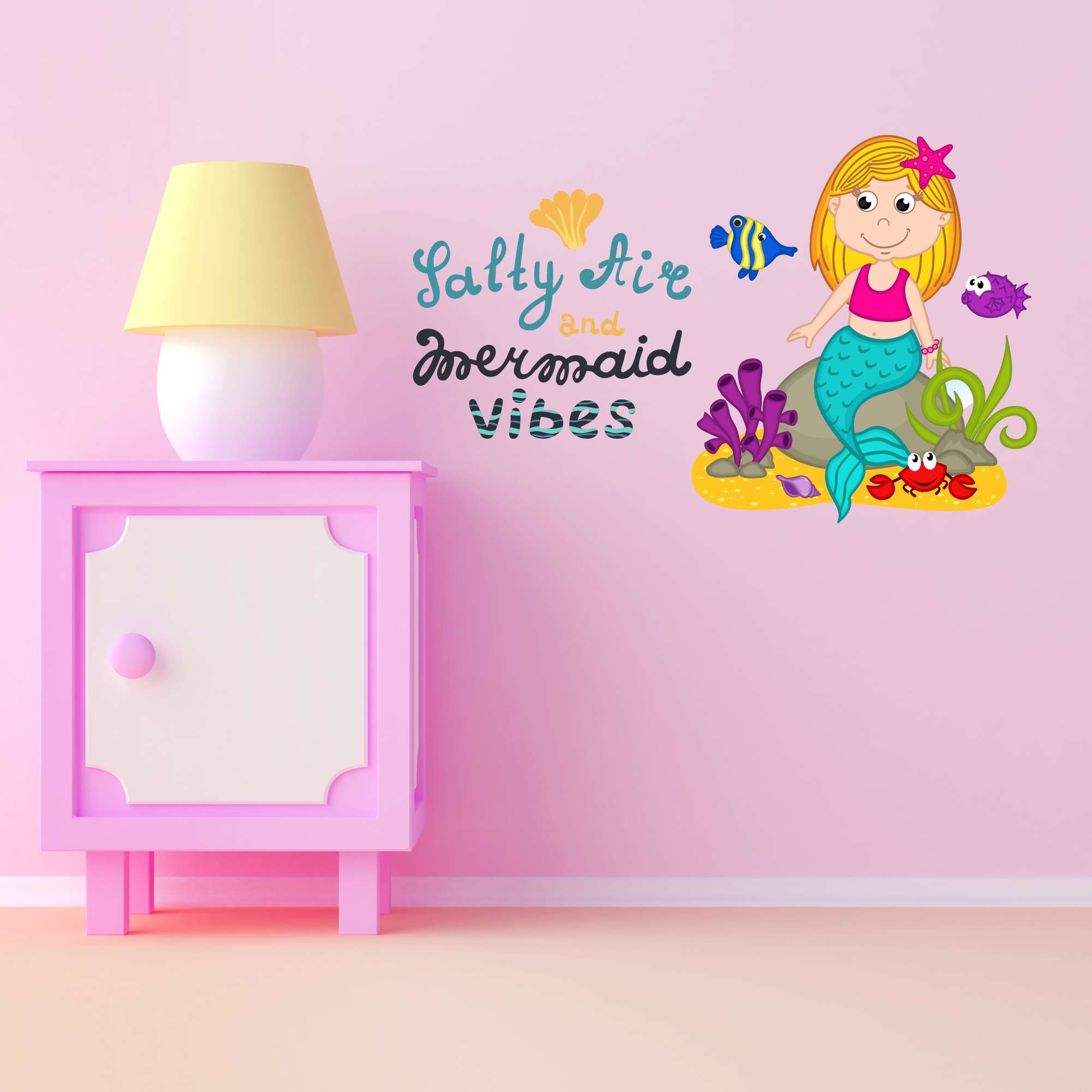 Salty Air Mermaid Vibes Seahorse Statfish Princess Fish Starfish ...