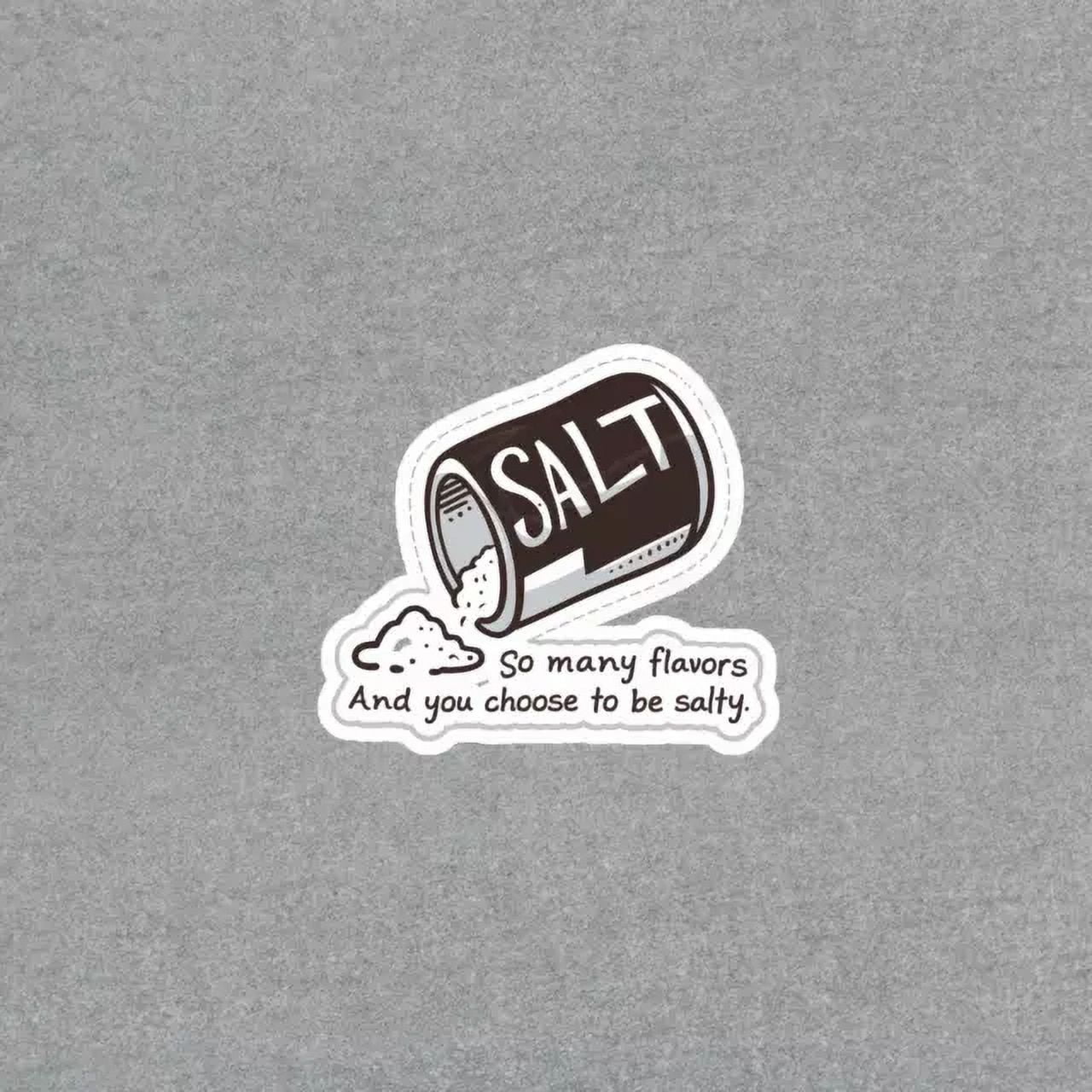 Salty Can Vinyl Sticker - Quirky Decal For Food Loversphone Decal Water ...