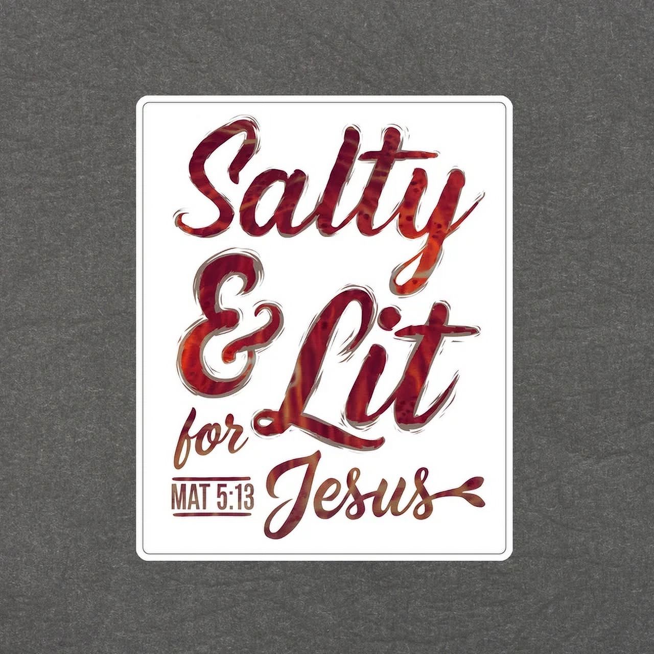 Salty & Lit For Jesus - Christian Bible Verse Sticker Decalphone Decal ...