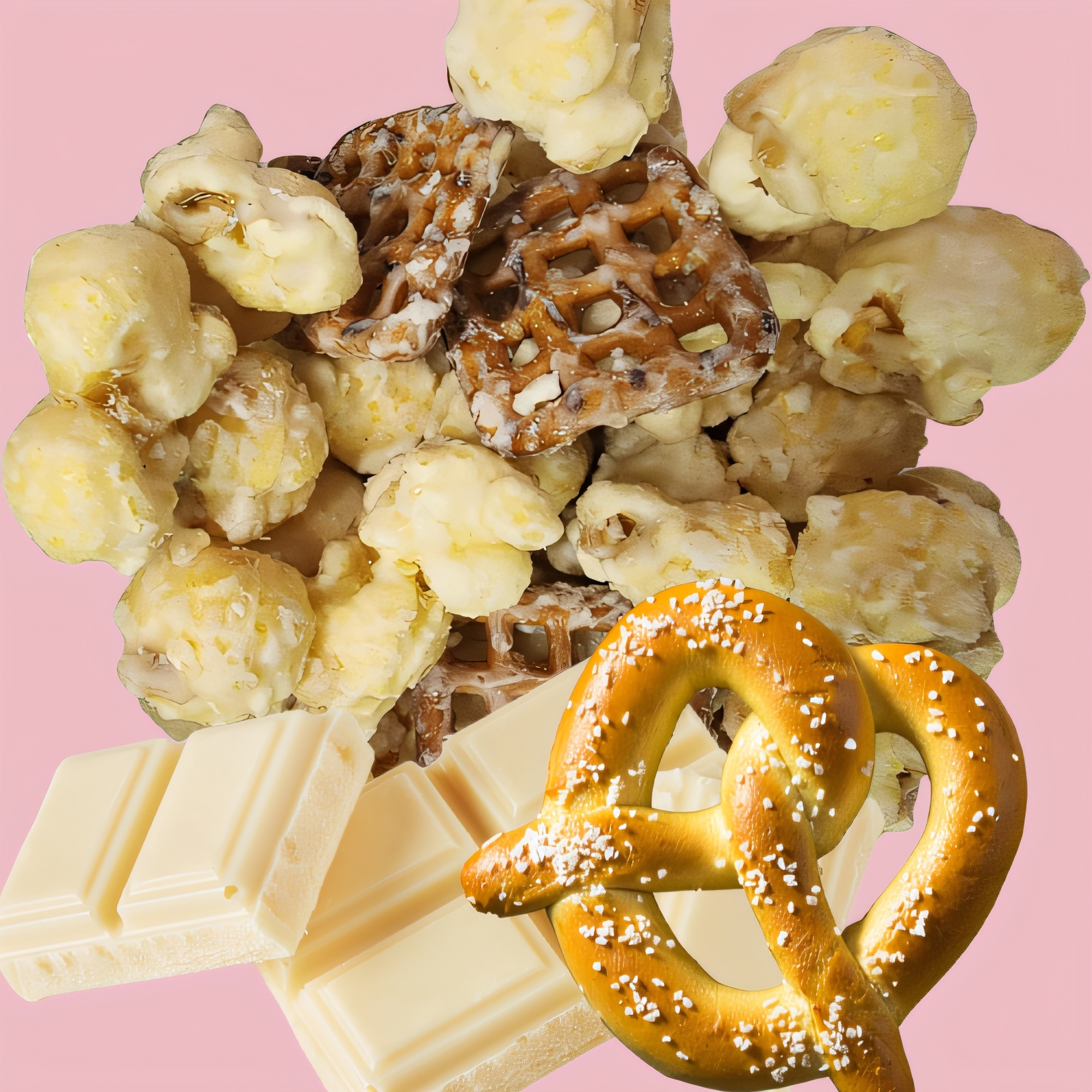 Salty Sisters Gourmet Popcorn - White Chocolate Pretzel Popcorn - Tall ...