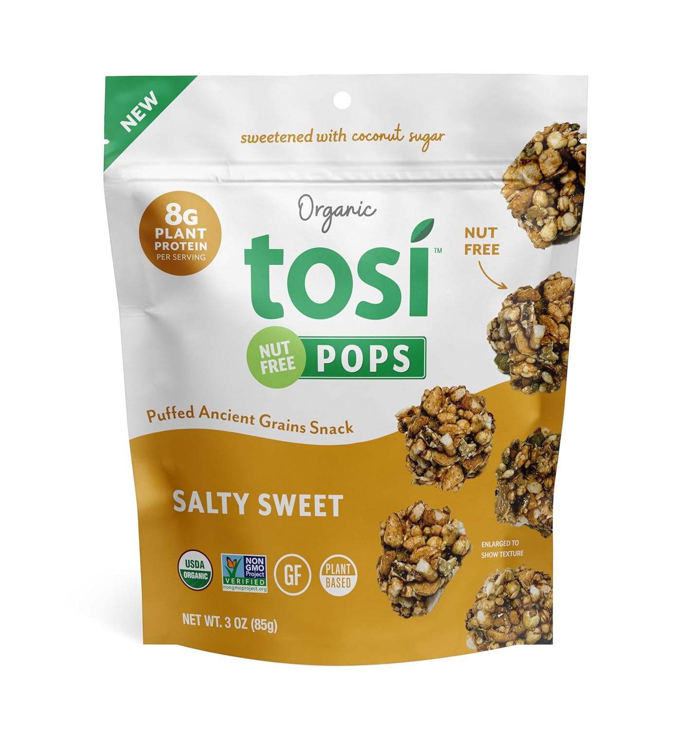 Salty Sweet SuperPops, Plant Based, Gluten-Free Crunchy Snacks, Vegan ...