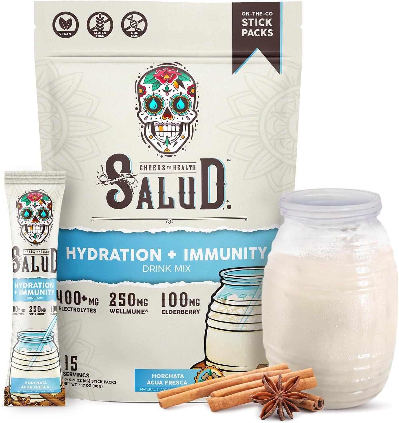 Salud 2-in-1 Hydratio Pack + Immuni Electro Powder - 15 Servings ...