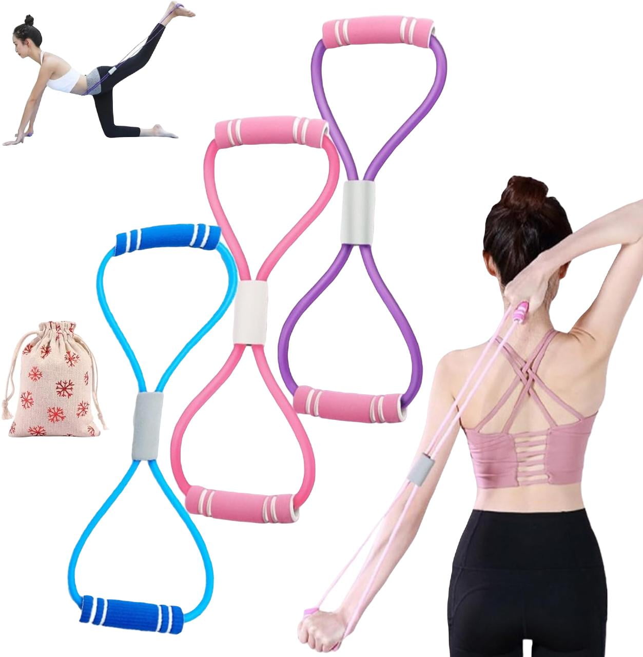Saludea Figure 8 Resistance Band with Handles for Full-Body Workouts - Walmart.com