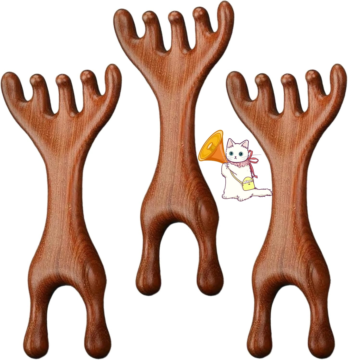 Saludea Meridian Comb, Saludea Fivetouch Therapy Comb, Golden Sandalwood Massage Claws, Guas Sha ...