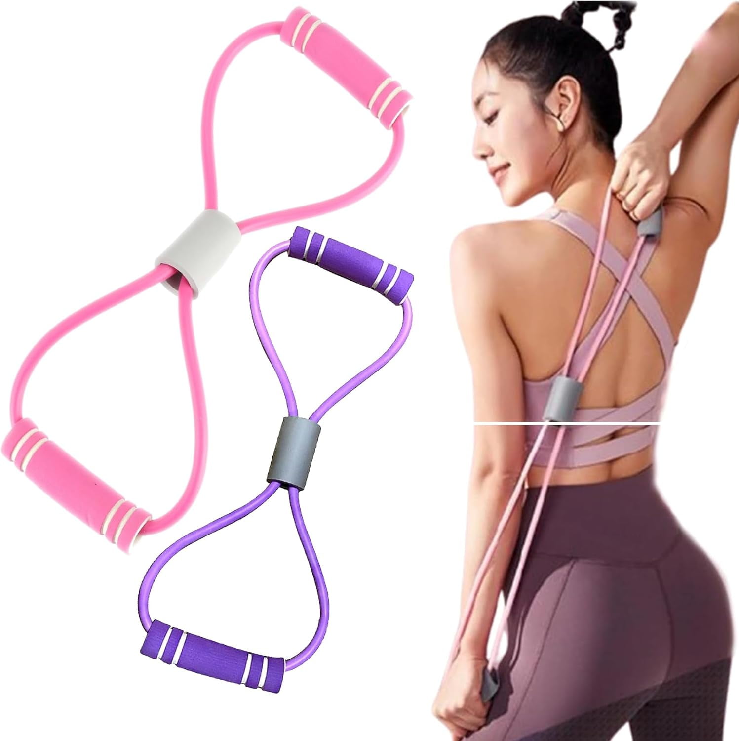 Saludea Resistance Band, Figure 8 Arm Exercise Bands, Stretch Fitness ...