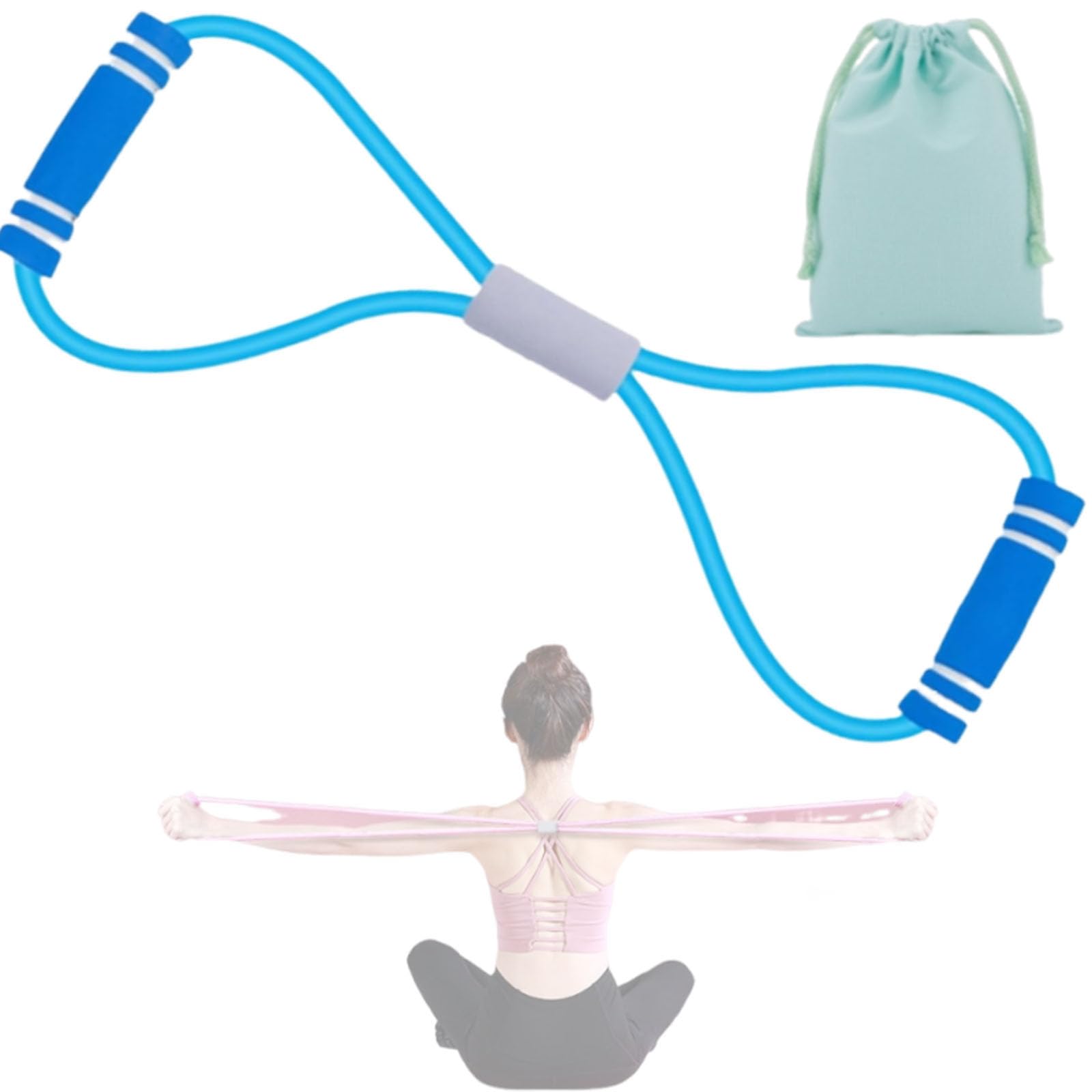 Saludea Resistance Band with Handles, Arm Figure 8 Resistance Band with ...