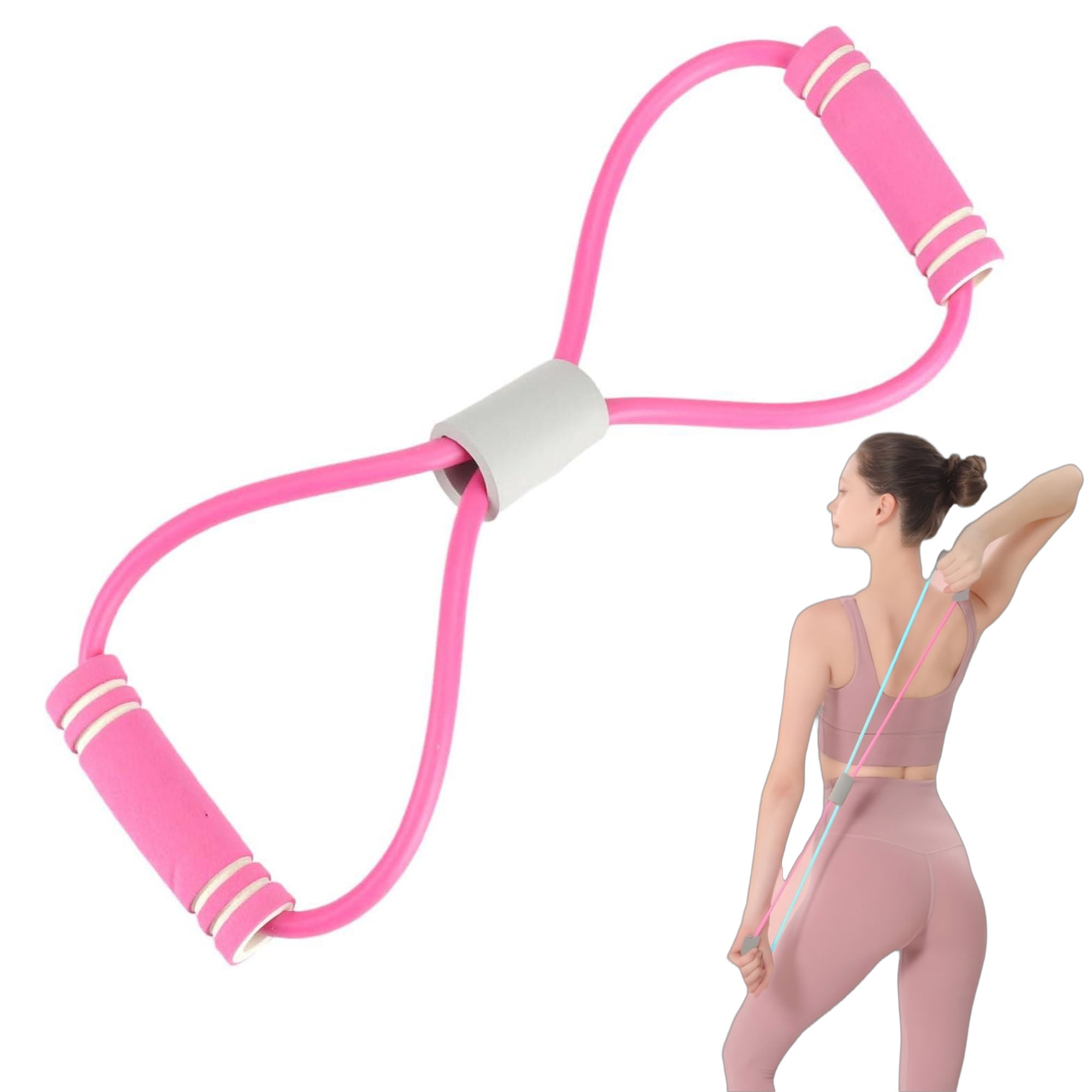 Saludea Resistance Band with Handles, Figure 8 Arm Exercise Bands ...