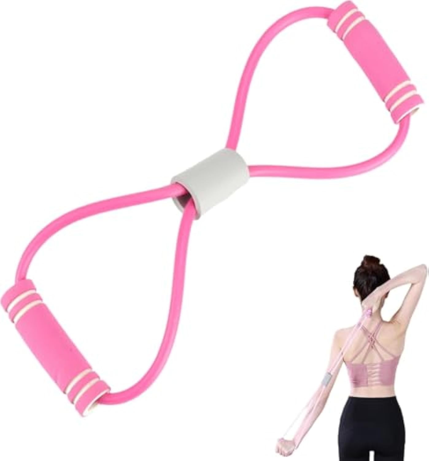 Saludea Resistance Band with Handles, Figure 8 Arm Exercise Bands ...