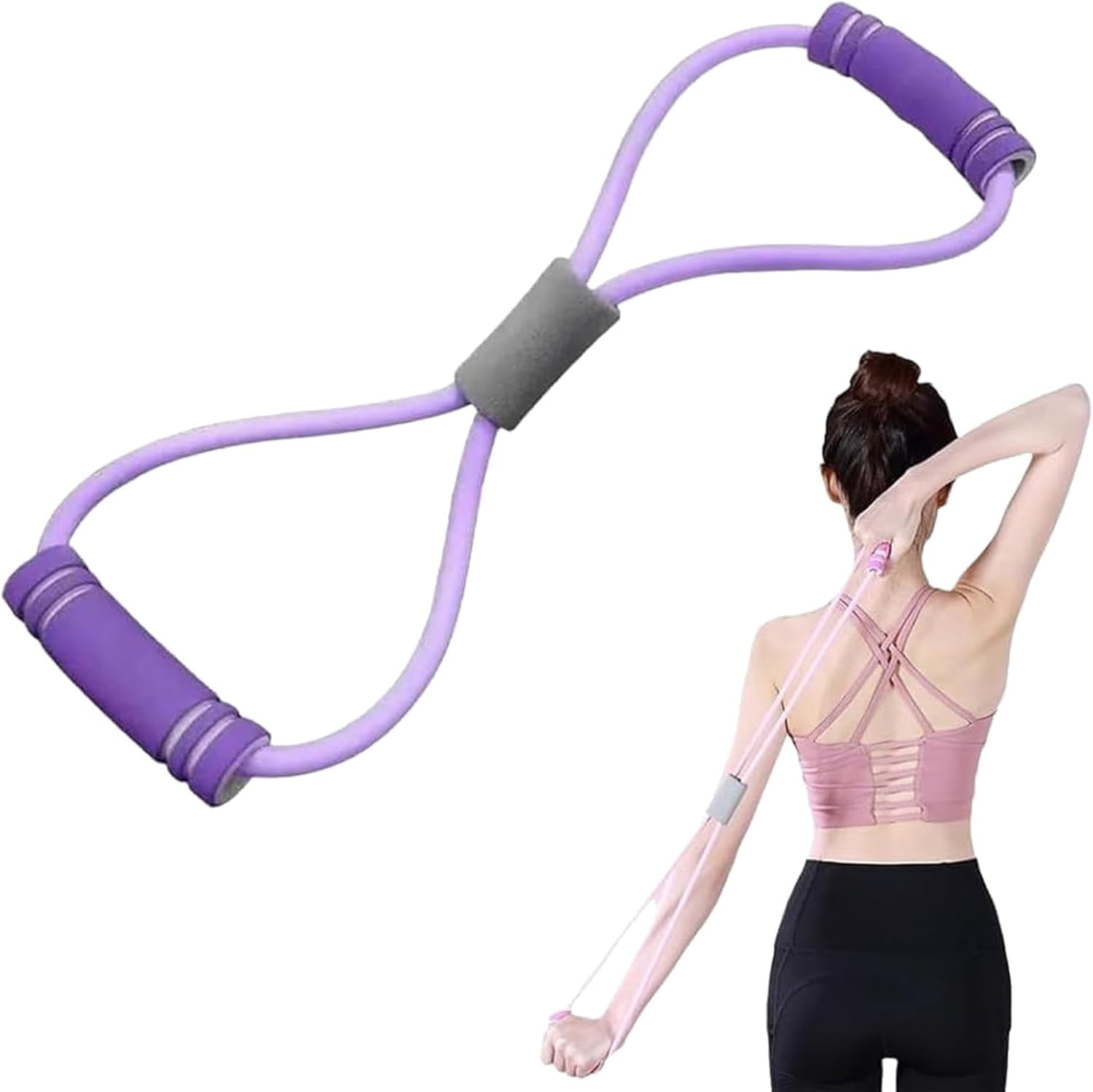 Saludea Resistance Band, Saludea Figure 8 Resistance Band with Handles ...