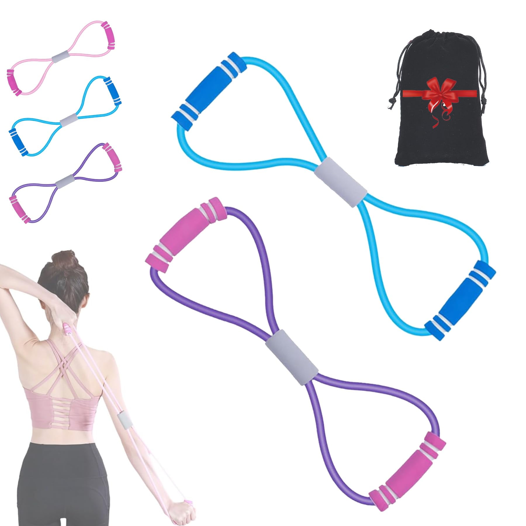 Saludea Resistance Band, Saludea Figure 8 Resistance Band with Handles ...