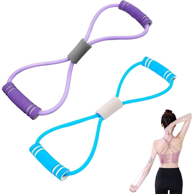 Saludea Resistance Band with Handles, Figure 8 Arm Exercise Bands ...