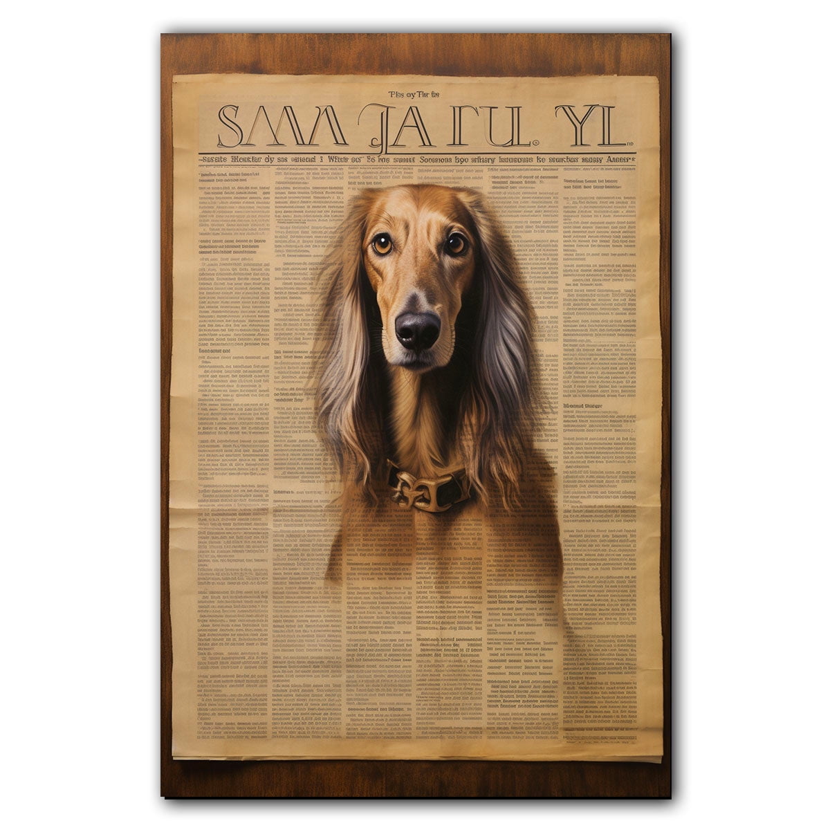 Saluki Dog Bathroom Decor - Funny Bathroom Decor Wall Art, Dog Bathroom ...