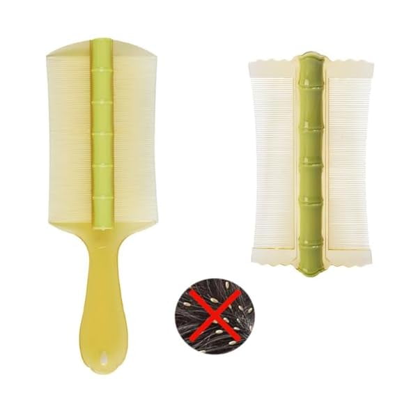 Saluqifa 2 Pcs Dandruff Combs, Lice Combs, Flea Combs, Hair Comb Double ...