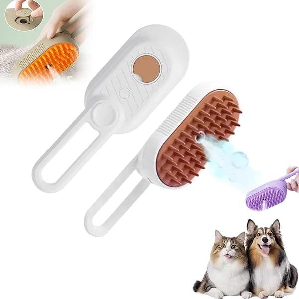Saluqifa 3-in-1 Steam Brush for Dogs and Cats,2025 New Pet Steam ...