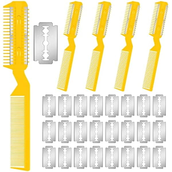Saluqifa 5 Pieces Razor Comb for Dogs Hair Grooming Trimmer for Pet ...