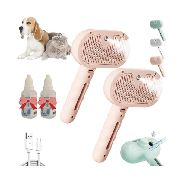 Saluqifa Furry Basics Pet Grooming Brush, Pet Spray Hair Removal Comb and Odor Elimination, All ...