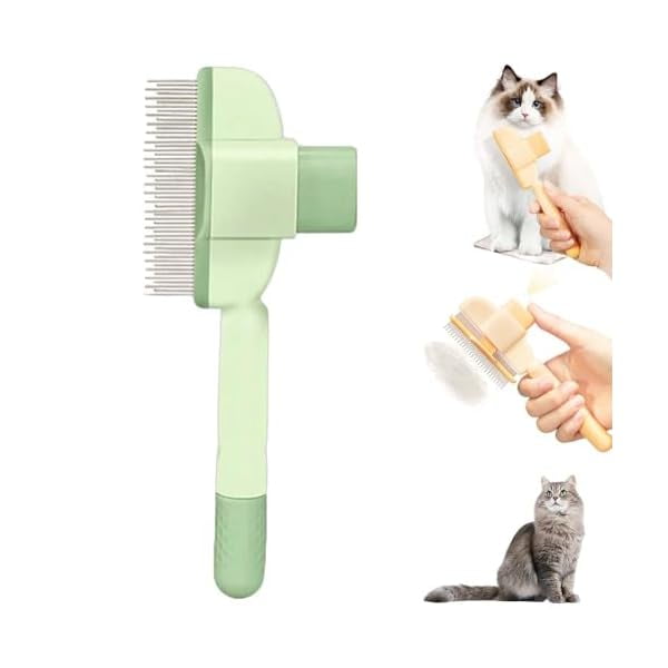 Saluqifa Pet Flea Comb Grooming Brush, 2025 Upgraded Flea Comb for Cats ...