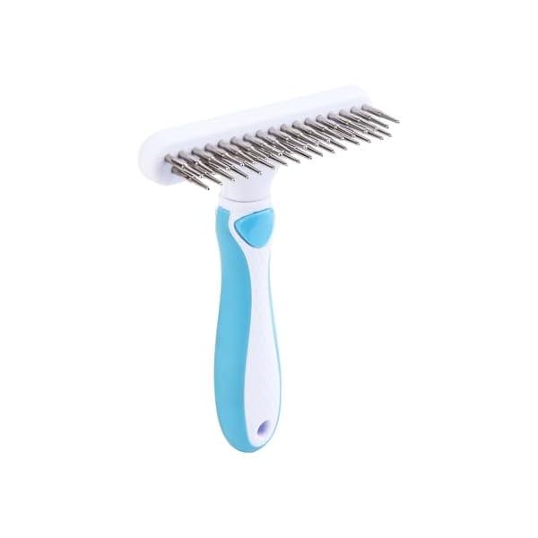 Saluqifa Pet Grooming Brush - Undercoat Rake for Dogs, Cats, Dematting ...