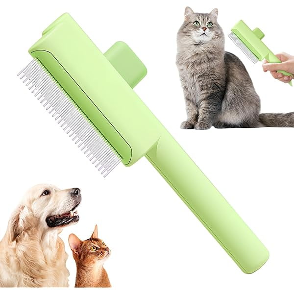 Saluqifa Pet Hair Removal Comb Flea Comb,Cat Dog Brush for Massaging ...
