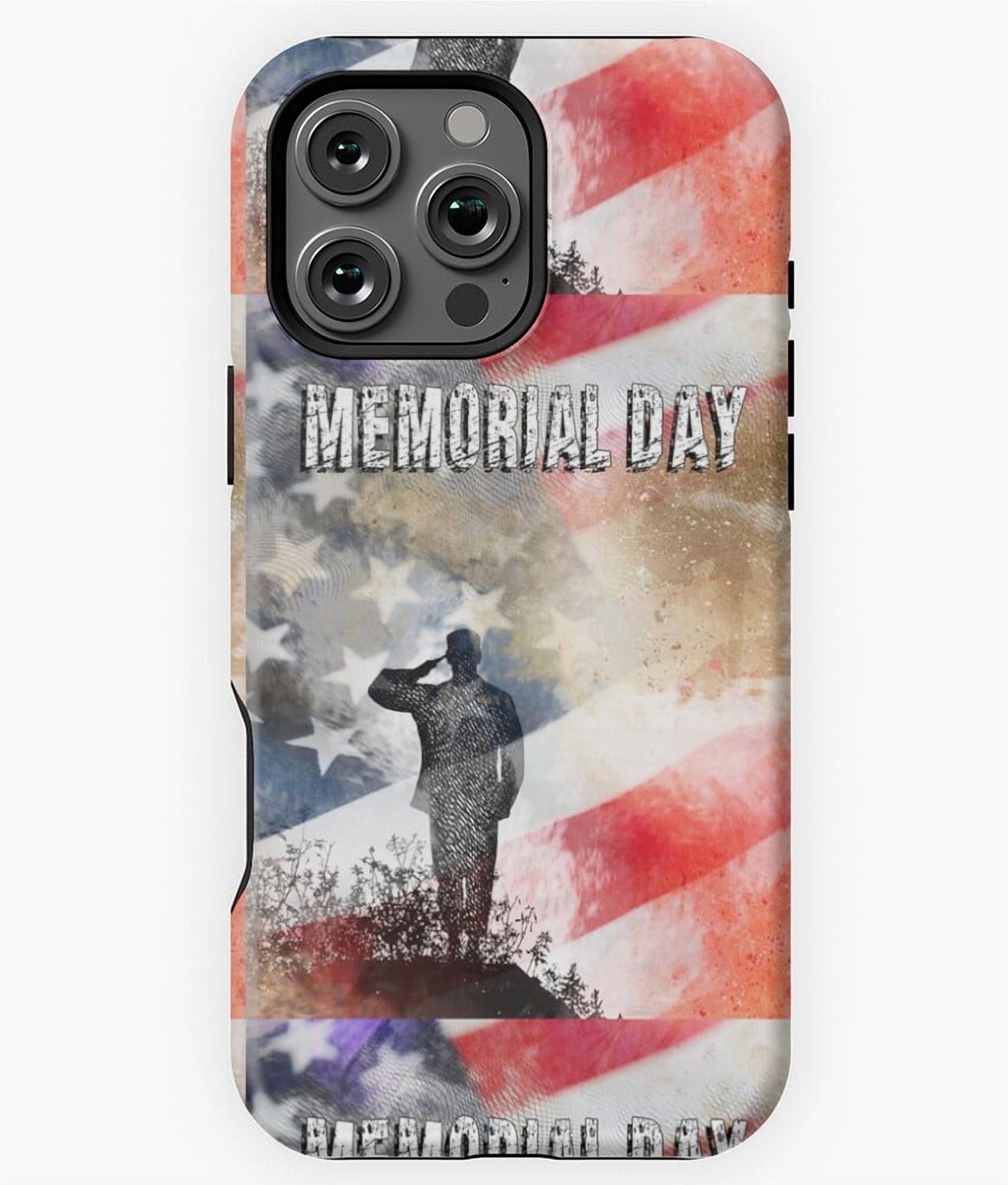 Salutations to the Flag Memorial Phone Case for iPhone 16 15 14 13 12 ...