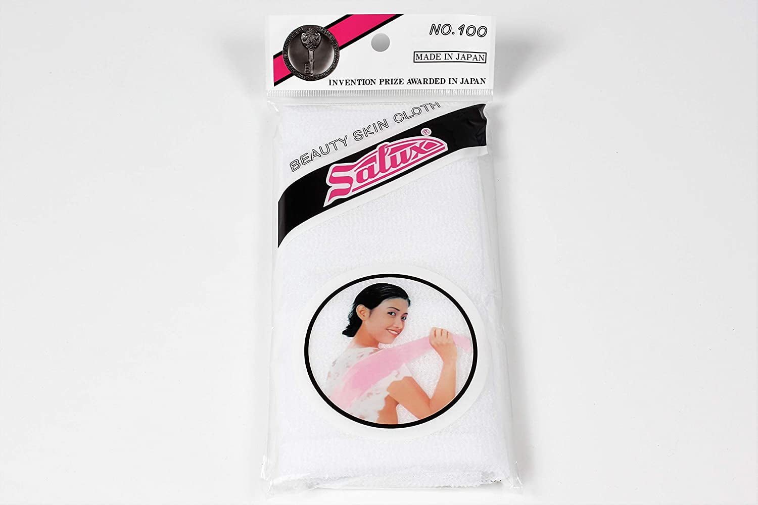 Salux Nylon Japanese Beauty Skin Bath Wash Cloth/Towel White1 Count ...