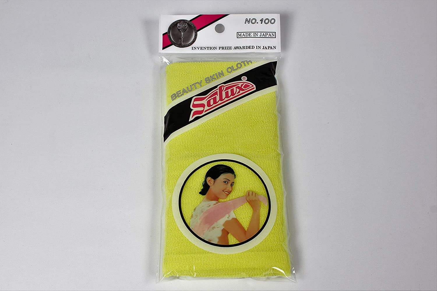 Salux Nylon Japanese Beauty Skin Bath Wash Cloth/Towel Yellow 1 Count ...
