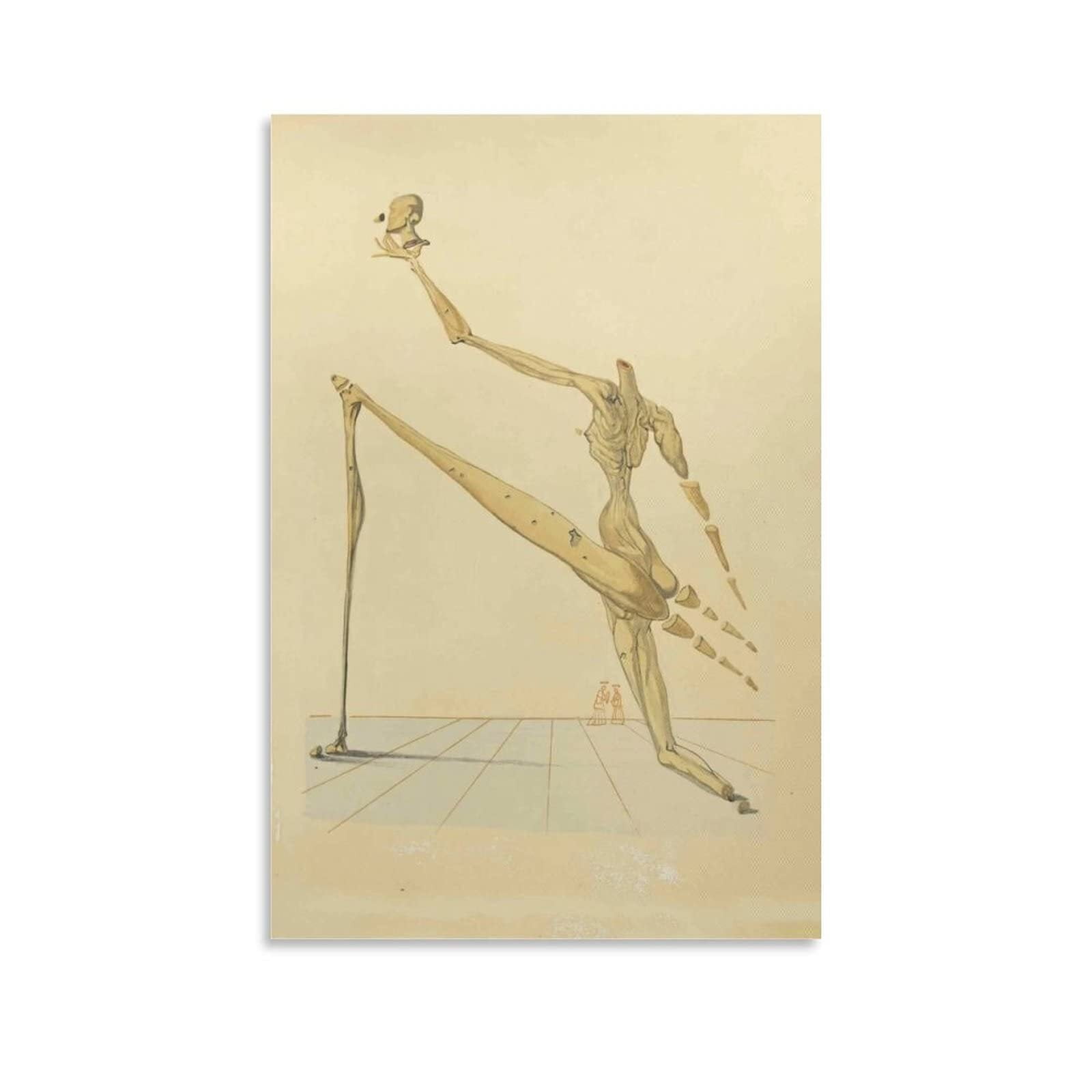 Salvador Dalí Inferno Art Hanging Picture Artworks Canvas Poster Room ...