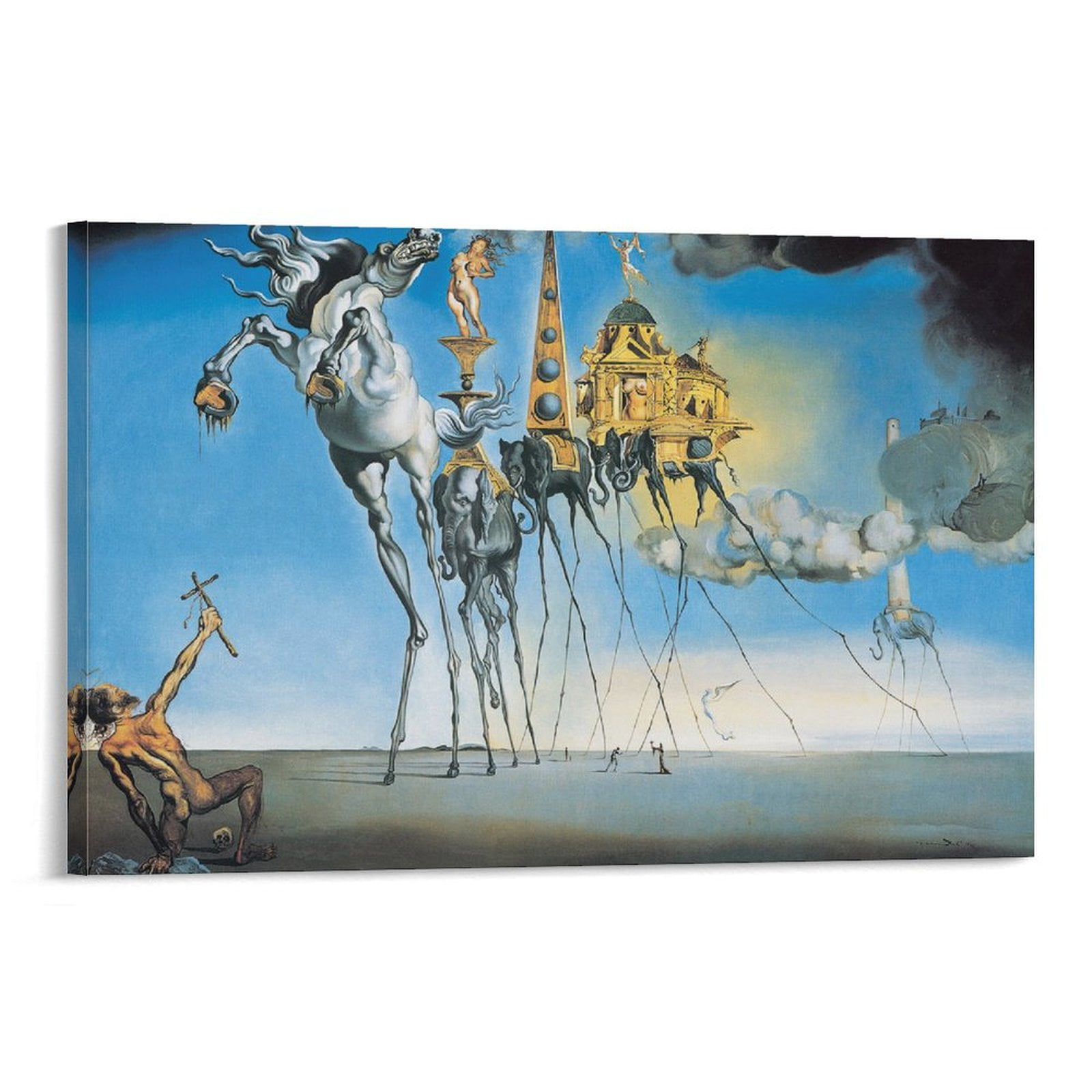 Salvador Dalí Poster The Temptation of Saint Anthony Artworks Picture Print Poster Wall Art ...