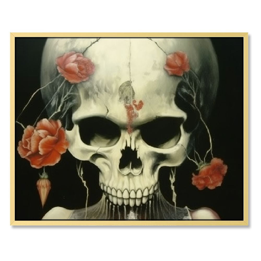 Salvador Dali Canvas - Ballerina In A Death's Head Prints - Surrealism ...