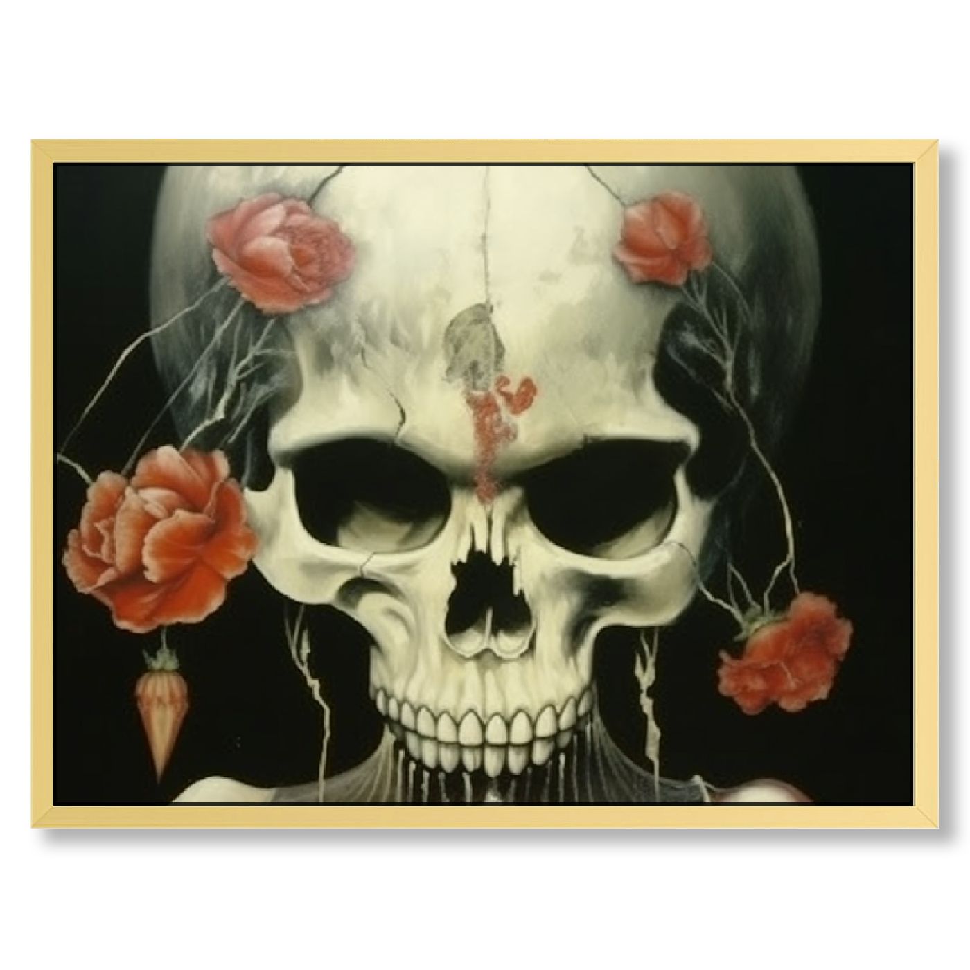 Salvador Dali Canvas - Ballerina In A Death's Head Prints - Surrealism ...