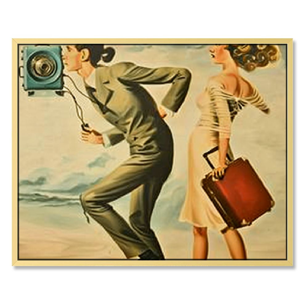 Salvador Dali Canvas - Modern Rhapsody - Surrealism Abstract Canvas ...