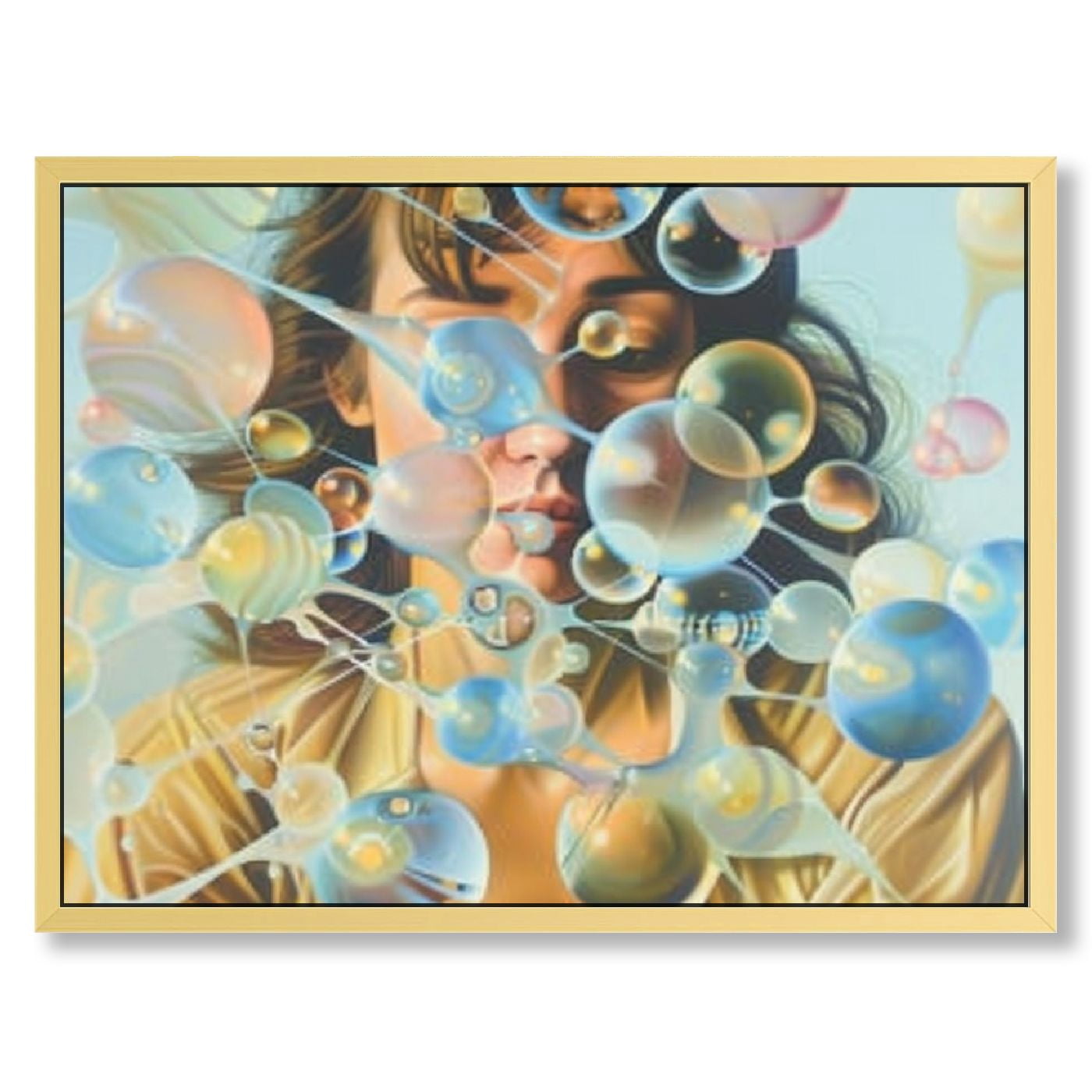 Salvador Dali Canvas Wall Art - Galatea of the Spheres Poster ...