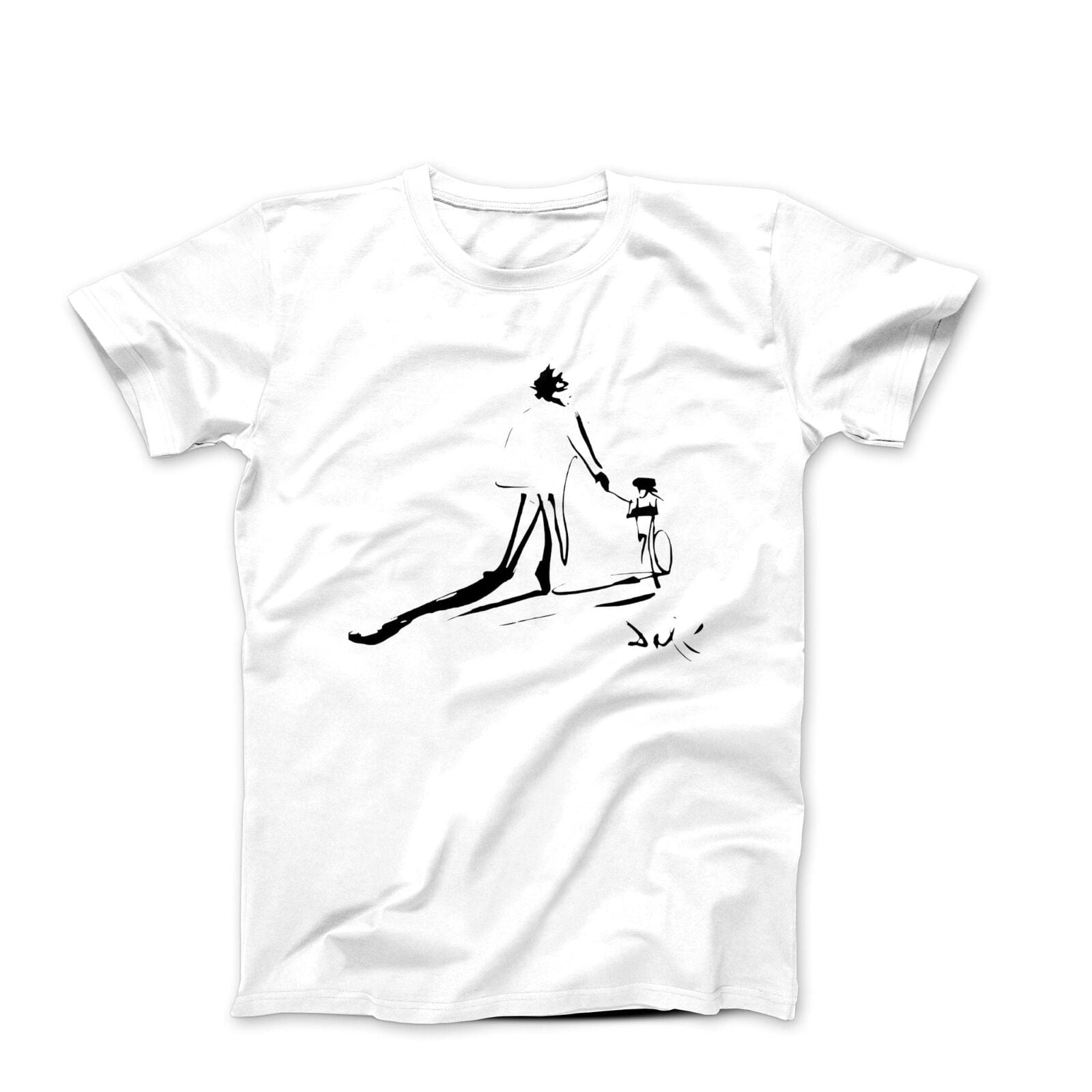 Salvador Dali Childhood With Father Riding a Bike (1971) Sketch T-Shirt ...