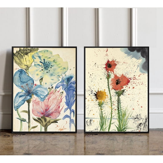 Salvador Dali Fleurs Print Salvador Dali Poster Dali Flowers Poster ...