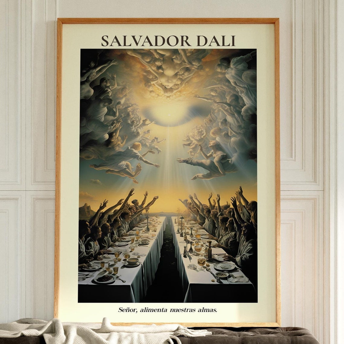 Salvador Dali Inspired God Feed Our Souls Poster, Salvador Dali Print ...