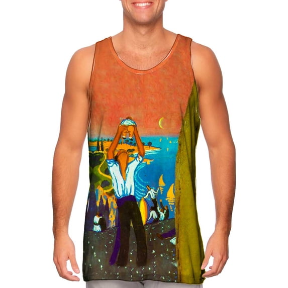 Salvador Dali Man Holding Up A Baby As Though He Were Drinking From A ...