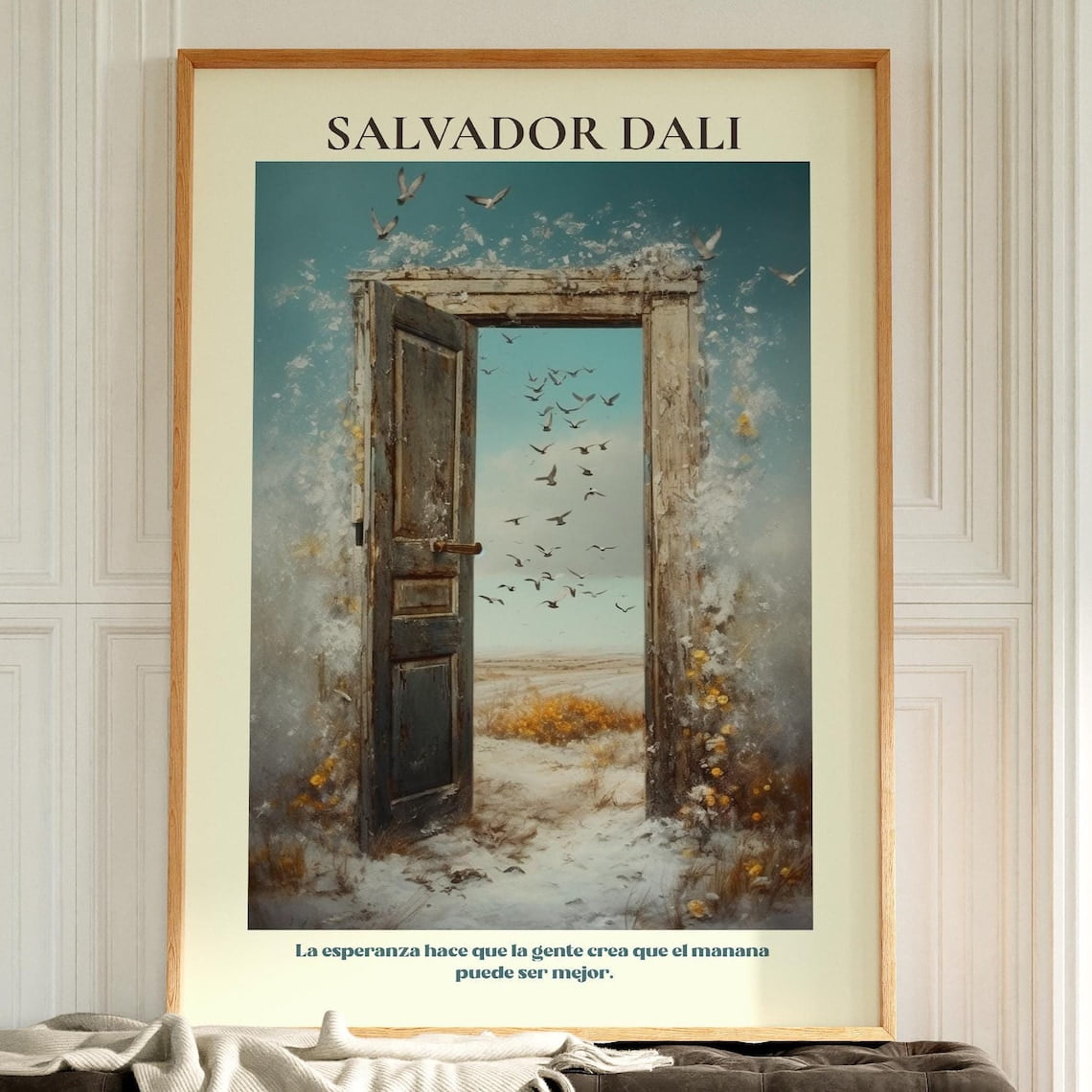 Salvador Dali Open Door Poster, Dada Surrealism, Indie Room Decor ...