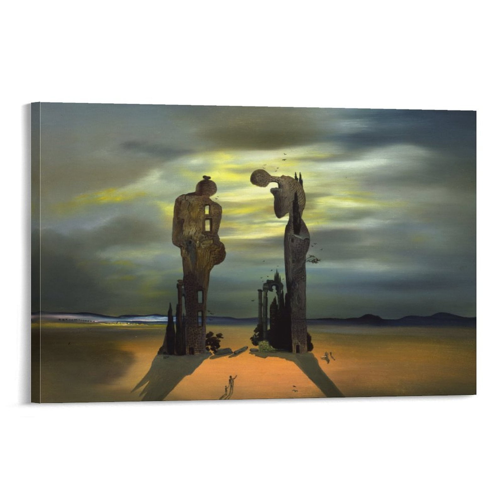 Salvador Dali Poster Two Statues Picture Print Canvas Poster Wall Paint Art Posters Decor Modern ...