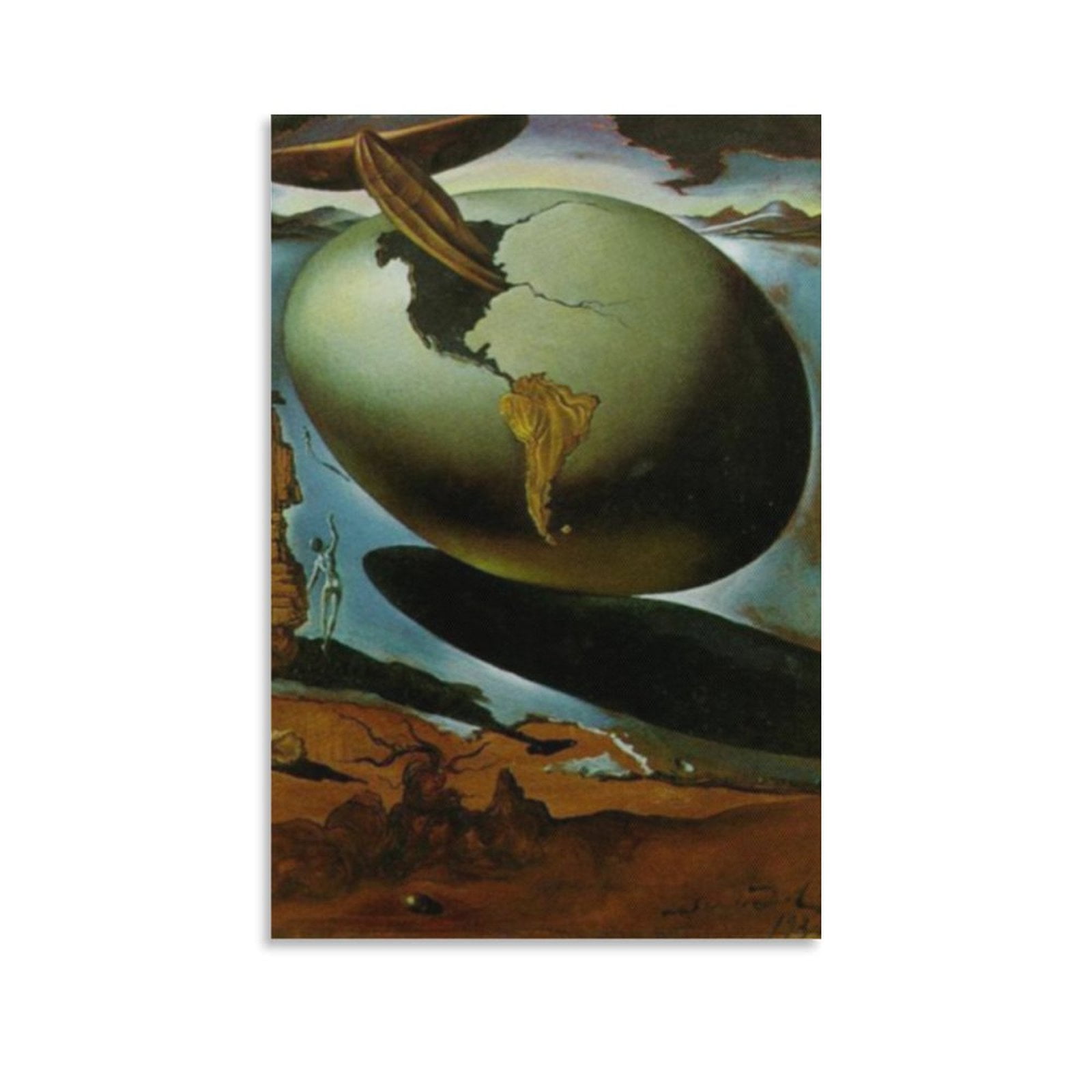 Salvador Dali Print Painting Allegory of An American Christmas Poster ...