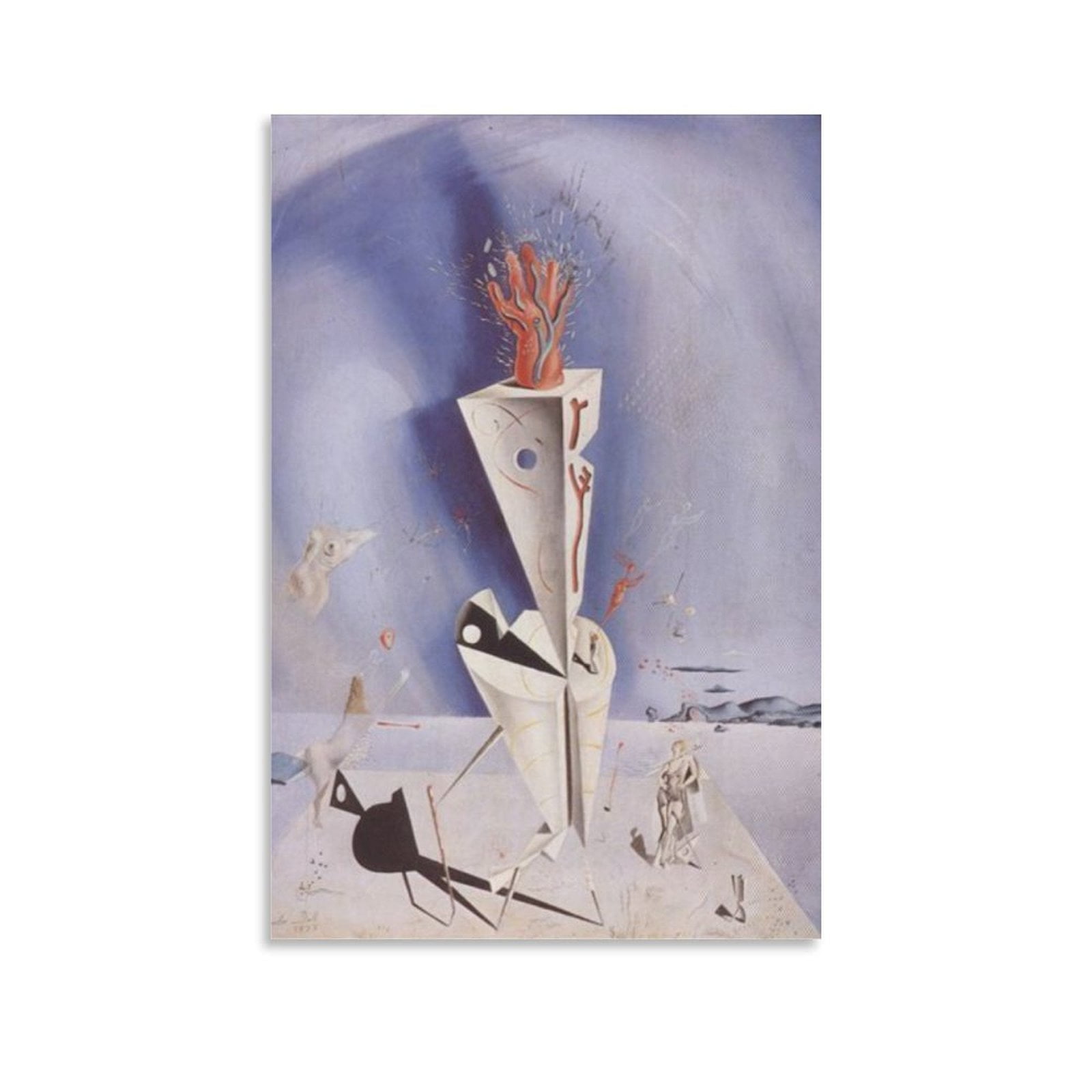 Salvador Dali Print Painting Apparatus And Hand Artworks Picture Print ...