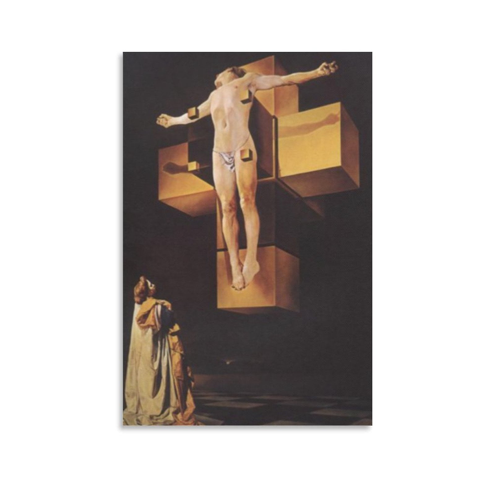 Salvador Dali Print Painting Crucifixion (Corpus Hypercubicus) Wall Art ...