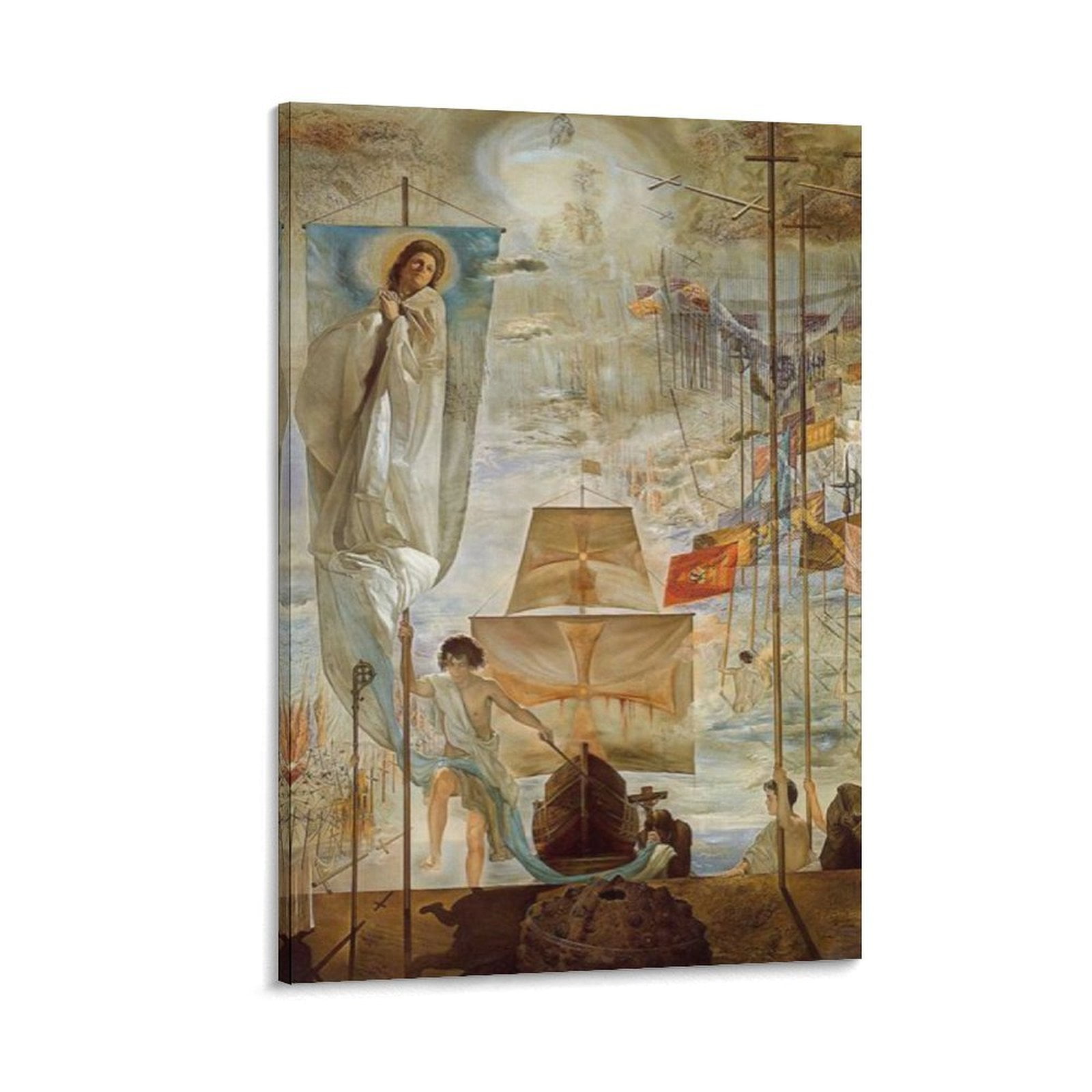 Salvador Dali Print Painting The Discovery of America by Christopher ...